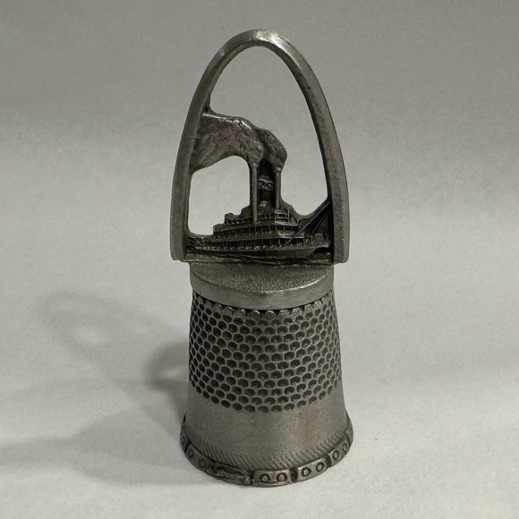 Other | Vintage Pewter St Louis Riverboat Thimble | Poshmark